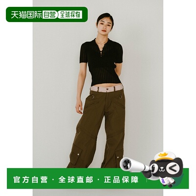 1h可退 日本直邮Knuth Marf 女装 修身polo领针织衫 透肤质感 日