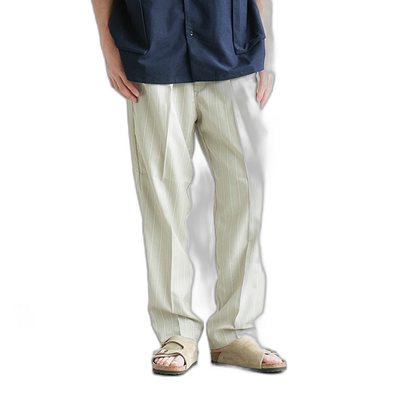 日本直邮 AUD3554 Audience Reflux Tech 仿亚麻 LINON 条纹 2 褶