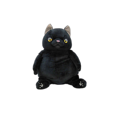 【日本直邮】SHINADA GLOBAL软萌小猫毛绒公仔 小黑 XL MONE-0880