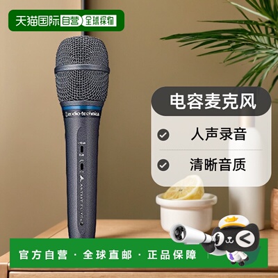 【日本直邮】Audio Technica 电容麦克风 AE5400 黑色 330g 人声