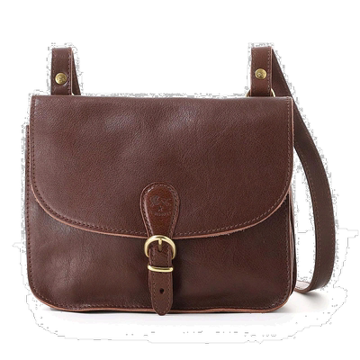 日本直邮IL BISONTE 女士单肩包 BCR170 PVX001 BW141B Marrone