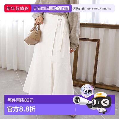 日本直邮GeeRA 裹身风棉质阔腿裙 R04609EW10312半身裙a字裙