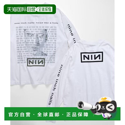 1h可退 日本直邮Nine Inch Nails 男装 纯棉长袖T恤 Head Like a