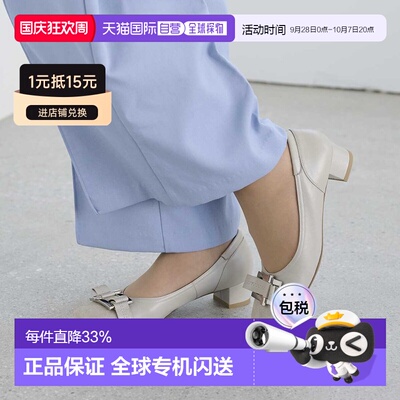 日本直邮Riz Raffinee RRLF13200 Riz Raffinee 搭扣缎带图案高跟