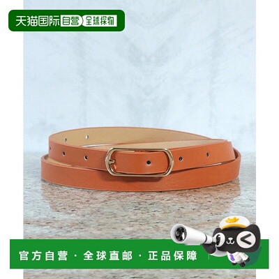 日本直邮florge 椭圆形细框皮革腰带 FL8218EW08211 腰带