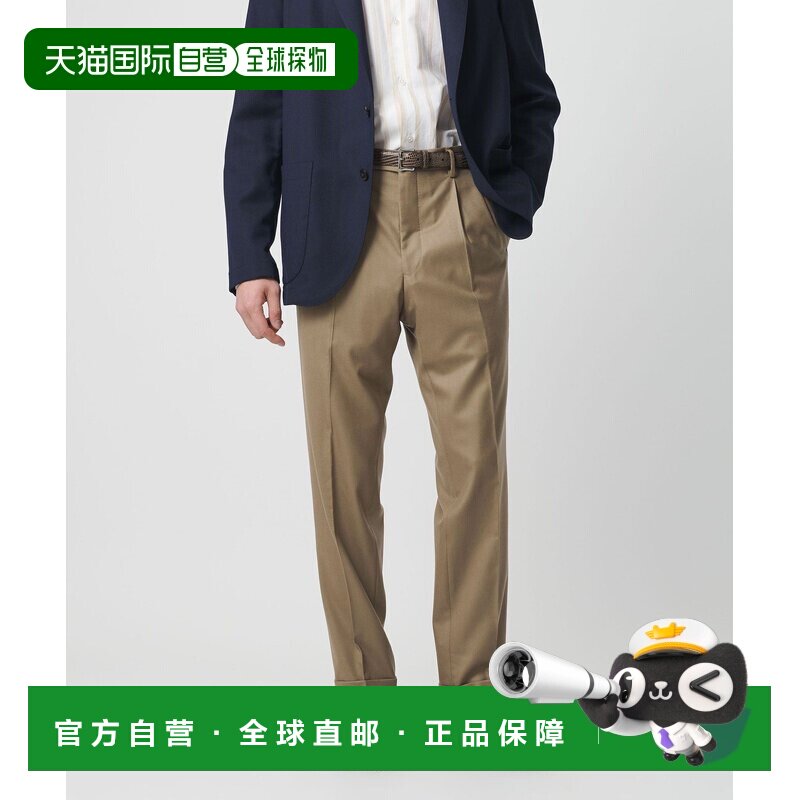 日本直邮EMINENTO 轻萨克森 1褶西裤