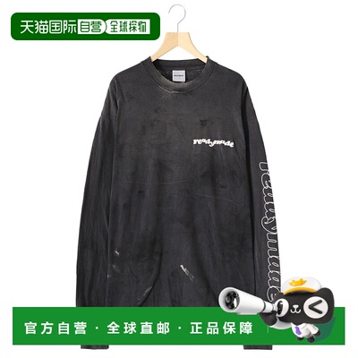 1h可退 日本直邮READYMADE 男女同款复古印花长袖T恤 RECOBK00002