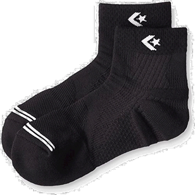【日本直邮】Converse匡威 篮球袜抗菌除臭CB171001黑/白2729