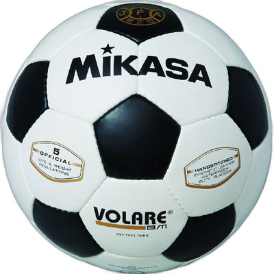 日本直邮Mikasa 足球 5 号认证球龟甲手工缝制球 SVC50VL-WBK 适