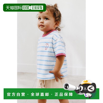 日本直邮zara 儿童 上装T恤短袖上衣条纹