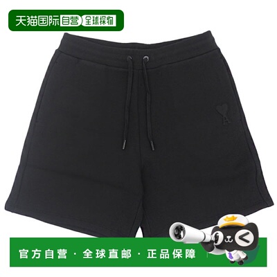 日本直邮Ami Paris 男士短裤L 码黑色USO325749BKL