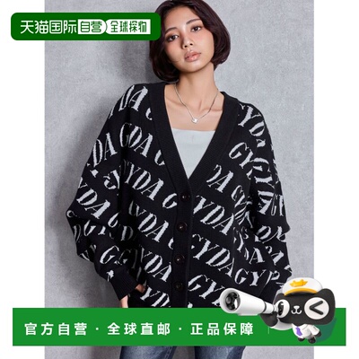 日本直邮GYDA 女装 SLANT PATTERN立体设计V领针织开衫 072622818