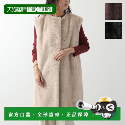 日本直邮HERNO Resort 女士 环保皮草 无领 长款 无袖 马甲 GI000