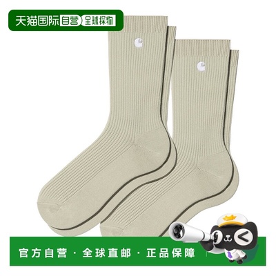 日本直邮Carhartt WIP Madison Pack Socks 刺绣Logo休闲高筒袜