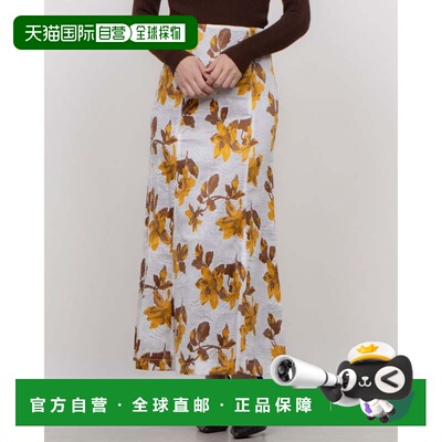 日本直邮RANDA 花朵提花长裙 黄色