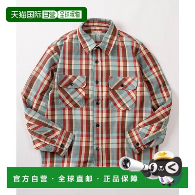 1h可退 日本直邮Toucan Surfing 男女同款 全棉重磅法兰绒 扎染格