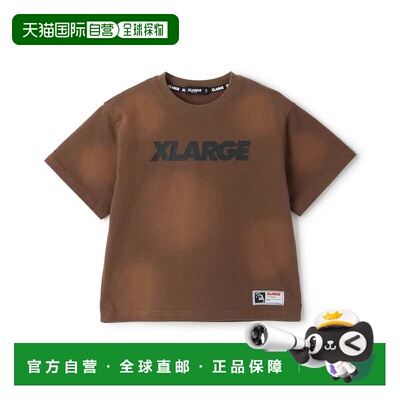 日本直邮XLARGE KIDS 儿童 纯棉复古风标准Logo短袖T恤 9462203
