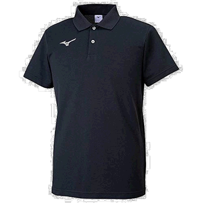 【日本直邮】美津浓Mizuno标准款POLO衫 吸汗速干32MA9195黑色/白