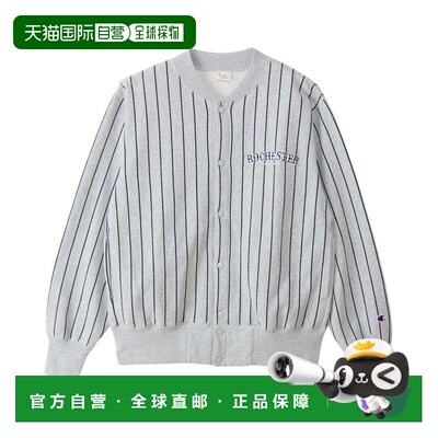 日本直邮Champion 卫衣 运动衫 男女通用 按扣条纹 SNAP SWEATSHI