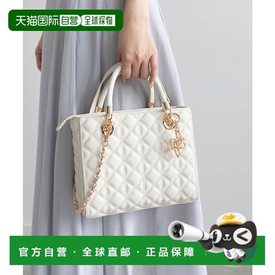 1h可退 日本直邮RANDA 女士双用途中号棉被纹手提包 FB33266