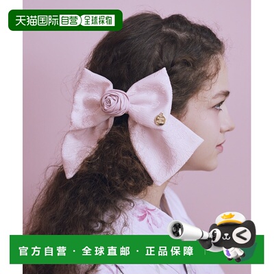 日本直邮Maison de FLEUR 女士 玫瑰提花发夹 08001919500发卡