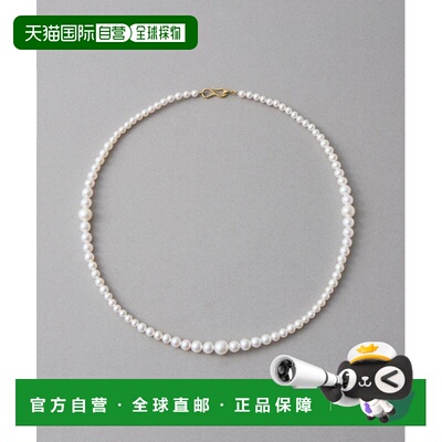 1h可退 日本直邮ete 女士 K18黄金淡水珍珠短项链 261157