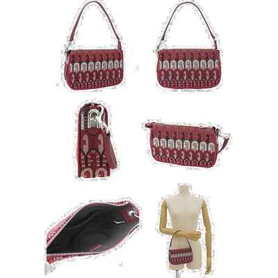 日本直邮FURLA MOON 迷你单肩单肩包帆布 TONI CILIEGIA 女士we00