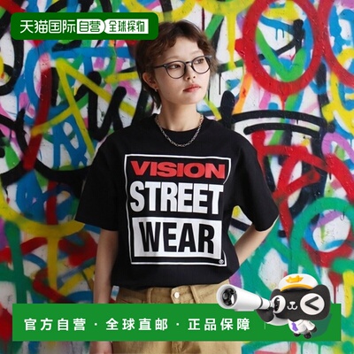 日本直邮VISION STREET WEAR 男女同款 纯棉经典盒标T恤 65050411