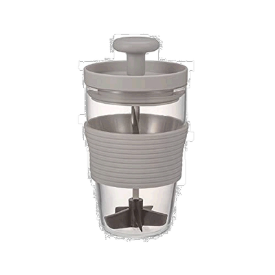 【日本直邮】HARIO玻璃王 榨汁机 300ml 珍珠灰 日本制HDJ-L-PGR