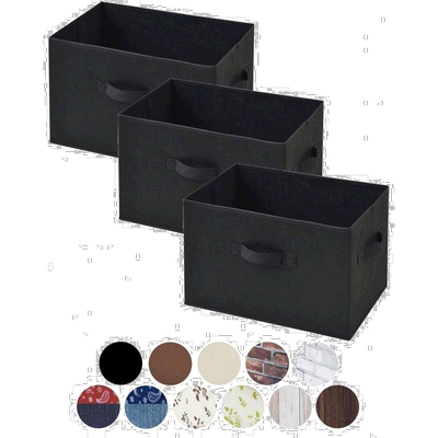 【日本直邮】YAMAZEN山善随身储物盒3件套黑色YTCF3P-BK