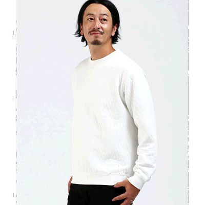 1h可退 日本直邮BEAMS HEART 男士几何图案绗缝圆领卫衣 温馨时尚