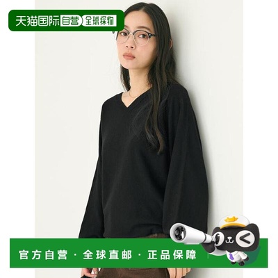 1h可退 日本直邮coca V领针织长款上衣