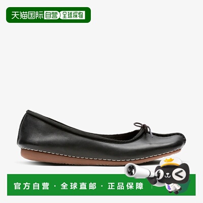 日本直邮Clarks 20352929 Freckle Ice（黑色皮革）鞋