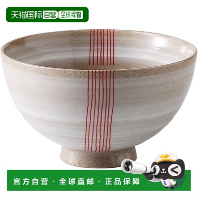 【日本直邮】有田烧茶碗 饭碗 中号 锦线小引 红色 日本制造 4303