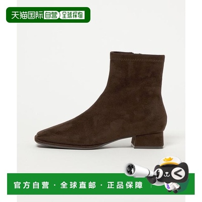 1h可退 日本直邮green label relaxing 方头弹力短靴（3cm跟高）