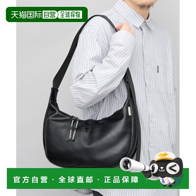 日本直邮KANGOL 男女同款 仿皮三日月型中号斜挎包 DYS190
