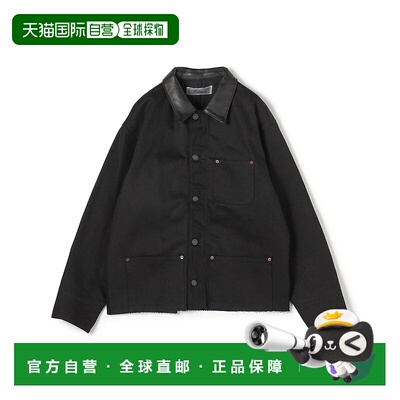 1h可退 日本直邮EDITION 女装 宽松版型黑色丹宁工装外套 半拉链