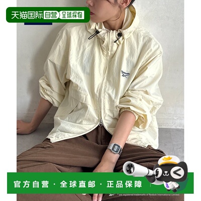 日本直邮Reebok 女士 尼龙连帽夹克 轻盈休闲风 P【付后1h可退】