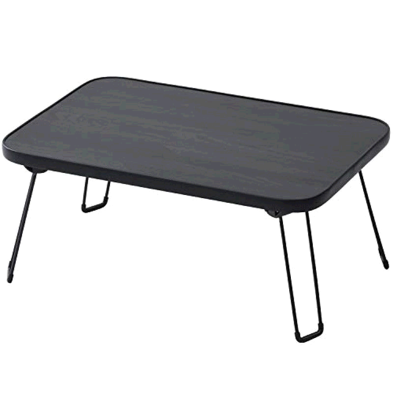 自营｜Yamazen折叠式矮桌黑色小巧便携时尚MLT-4530 GBK