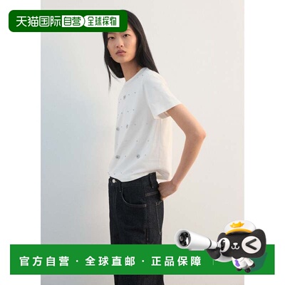日本直邮MEGHAN-H 短袖T恤 白色