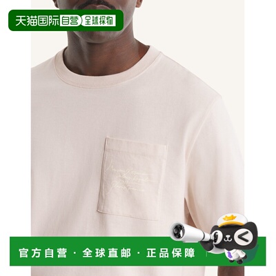 日本直邮MAISON KITSUNE 男士 有机棉舒适圆领T恤 QM00104KJ7025