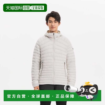 日本直邮DESCENTE FORCLAZ男士带帽TREK100 BEG羽绒服迪桑特夹克
