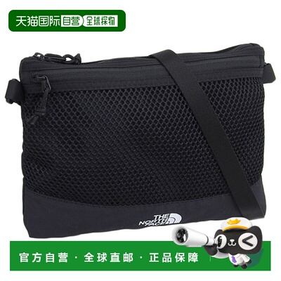 日本直邮The North Face 男女单肩包尼龙黑色 LINDEN 网眼斜挎包