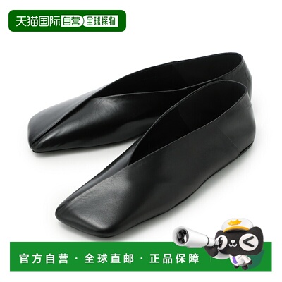 日本直邮JIL SANDER 女士芭蕾平底鞋 黑色 j57wz0001 p4864 001