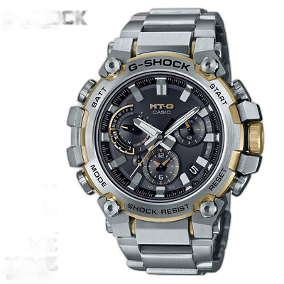 日本直邮CASIO  G-SHOCK G-Shock MT-G 太阳能电波银金 MTG-B3000