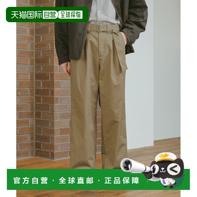 1h可退 日本直邮RAGEBLUE 男装 宽松直筒棉混纺休闲裤附可拆卸腰