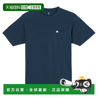 日本直邮MONTBELL KAMICO 纸纱透气凉爽吸湿轻便舒适纯色Logo圆领
