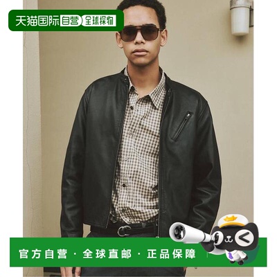 日本直邮JOURNAL STANDARD 水洗羊皮 单拉链 机车夹克