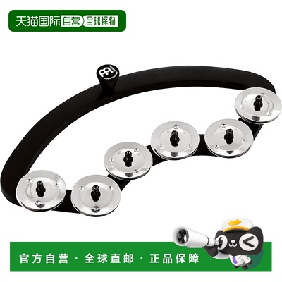 【日本直邮】MEINL 打击乐背拍铃鼓 13 英寸 - 14 英寸 BBTA2-BK