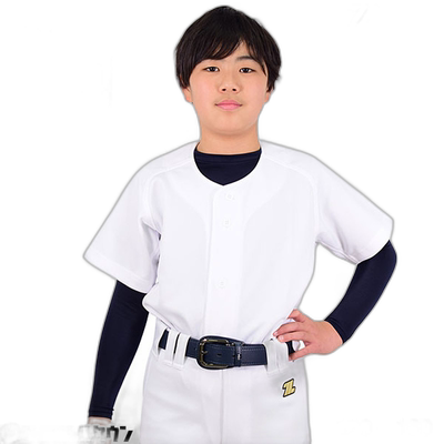 日本直邮ZETT 男童针织全开衫 BU2281S 练习服男童练习服棒球青少